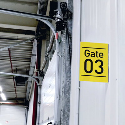 DURABLE MAGNETIC AISLE SIGN A4 PORTRAIT - WAREHOUSE SIGNAGE - 10 PACK