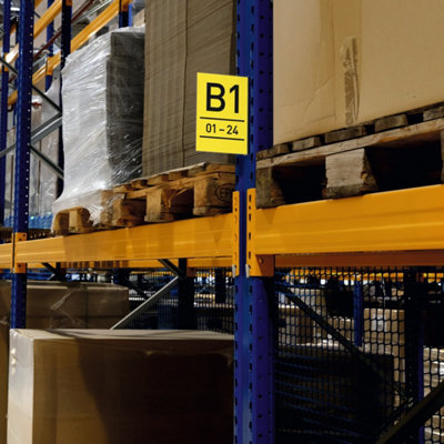 Durable Magnetic Aisle Sign A5 Portrait - Warehouse Signage - 10 Pack