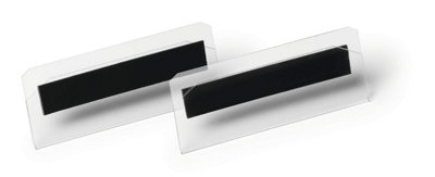 Durable Magnetic Ticket Label Holder Document Pocket - 10 Pack - 100 x 38mm