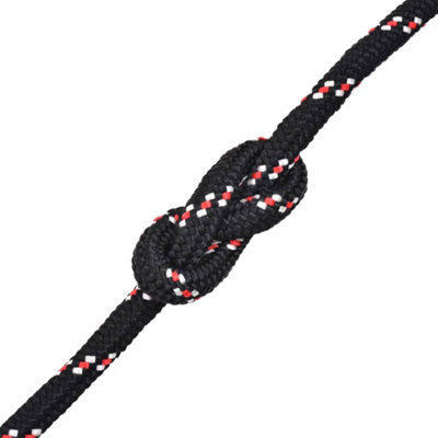 Durable Marine Rope Polypropylene 16 mm 250 m Black