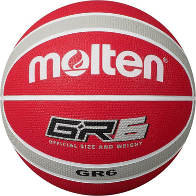 Durable Molten BGR Basketball in Red/Silver - Perfect for Training and ...