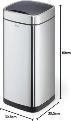 Durable Motion Sensor Bin - Smart Automatic Steel Kitchen Waste Bin ...