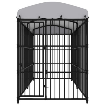 Durable Outdoor Dog Kennel with Roof 300x150x210 cm