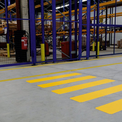 Durable Pedestrian Walkway Replacement - Self-Adhesive Safety Floor Marking