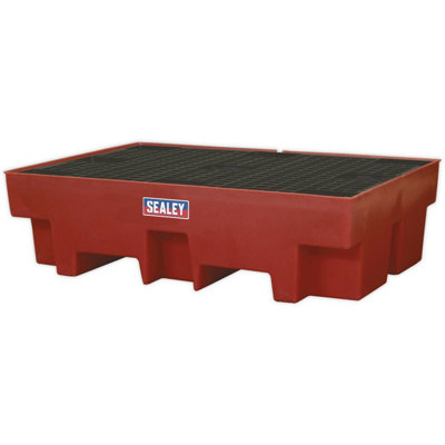 Durable Polyethylene Barrel Bund for 2 x 205L Drums with 240L Spill Tray