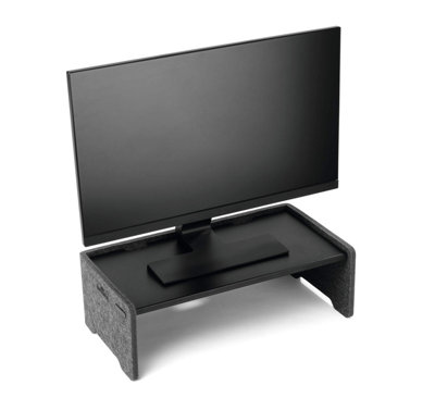 Durable Premium Felt Monitor Riser Laptop Stand - Height-Adjustable Shelf