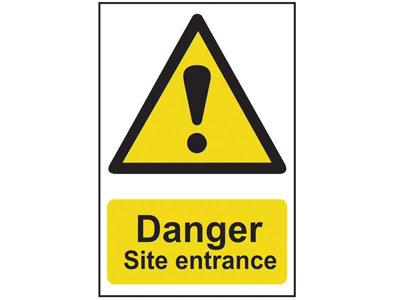 Buy Durable PVC Scan Hazard Sign for Danger Site Entrance 400 x 600mm ...