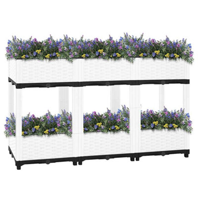 Durable Raised Bed 120x40x71 cm Polypropylene