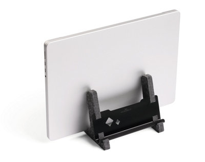 Durable Recycled Felt Vertical Laptop Stand Dock - Space Saving 3-in-1 ...