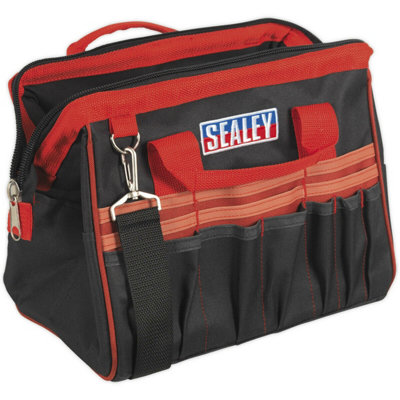 Durable Red Tool Bag with Multiple Pockets and Padded Base - 300 x 200 ...