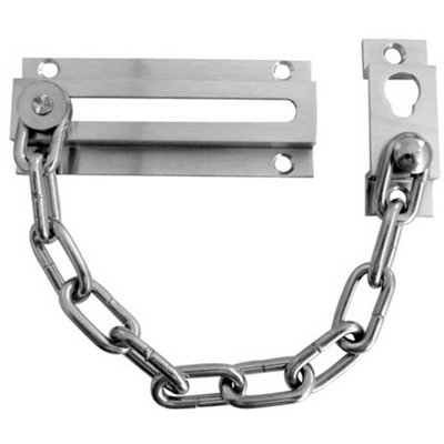Durable Satin Chrome Security Door Chains - 200mm Length for Enhanced ...