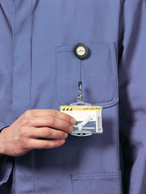 Durable Secure Retractable Clip Badge Reel for ID Cards & Keys - 10 ...