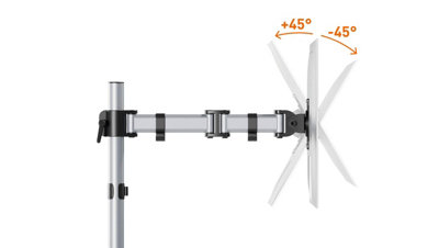 Durable SELECT Monitor Mount Desk Clamp for 1 Screen - 13 - 27" - Gloss ...