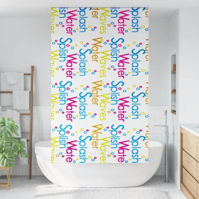 Durable Shower Roller Blind 140x240 cm Fabric Width 136 cm