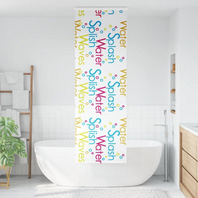 Durable Shower Roller Blind with Cassette 60x240 cm Fabric Width 56 cm
