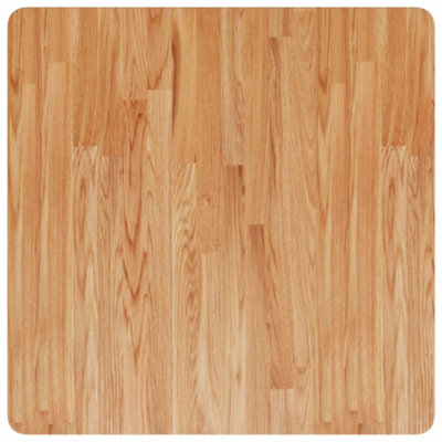 Durable Square Table Top Light Brown 70x70x4cm Treated Solid Wood Oak
