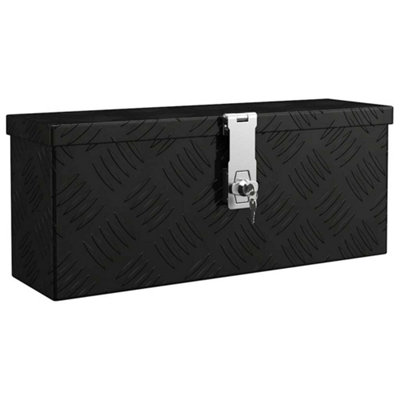 Durable Storage Box Black 50x20.5x15 cm Aluminium