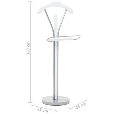 Durable Suit Stand 45x35x107 cm White