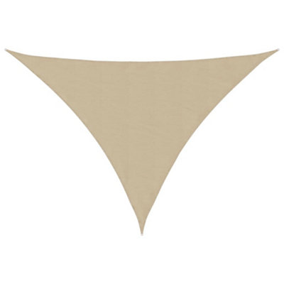 Durable Sun Shade Sail Beige 7x5x5 m 100% Polyester Oxford