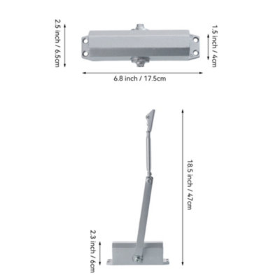 Durable Surface Mounted Door Closer Ideal for Entrances & Storefronts ...
