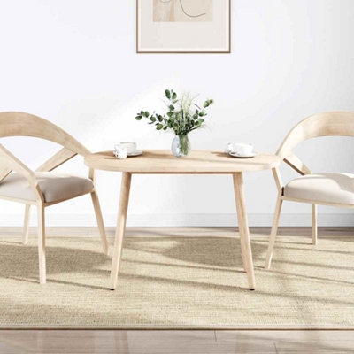 Durable Table Top 90x45x2.5 cm Solid Wood Pine Oval