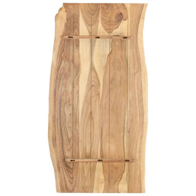 Durable Table Top Solid Acacia Wood 118x(50-60)x2.5 cm
