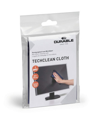 Durable TECHCLEAN Premium Microfibre Cleaning Cloth - Glasses & Screens ...