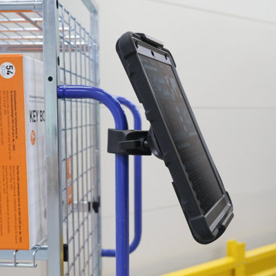 Durable TOUGH Ball Joint Tablet Holder Clamp XL for Cases - Black