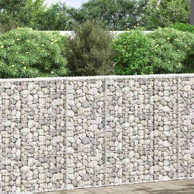 DURABLE TRAPEZIUM GABION RAISED BED GALVANISED STEEL 80X20X100 CM
