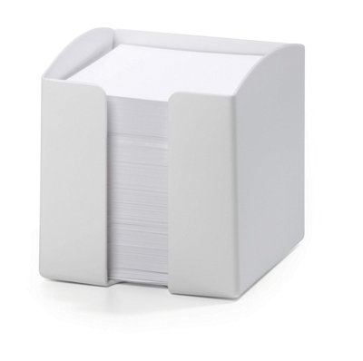 Durable TREND 800 Sheet Note Box Memo Pad Cube - White | DIY at B&Q