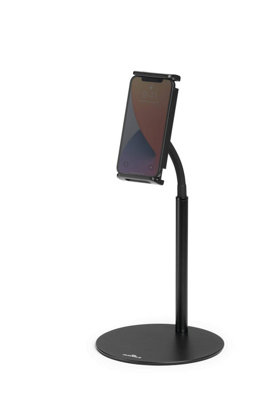 Durable TWIST 360 Gooseneck Tablet and Phone Holder iPad Desk Stand - Black