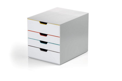 Durable VARICOLOR MIX Desktop Organiser 4 Drawer Colour Coded Storage - A4+