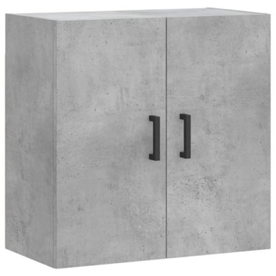 Durable Wall Cabinet Concrete Grey 60x31x60 cm Engineered Wood