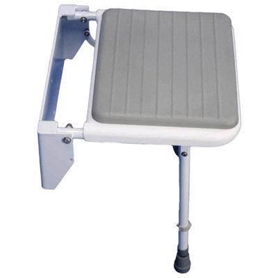 Durable Wall Mounted Padded Shower Seat with Detachable Design and ...