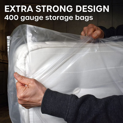 Plastic mattress cover for moving store