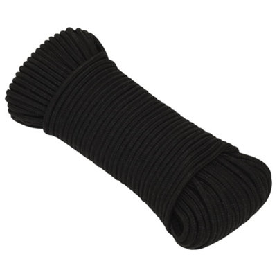 Durable Work Rope Black 5 mm 50 m Polyester