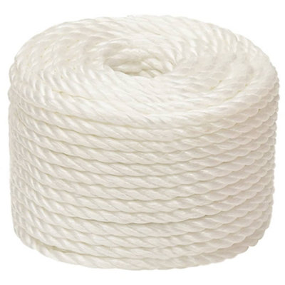 Durable Work Rope White 12 mm 250 m Polypropylene