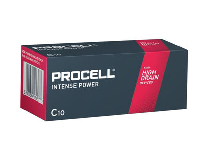Duracell S30269 C Cell PROCELL Intense Alkaline Batteries Pack 10 DURPROINC