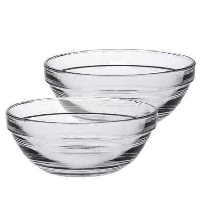 Duralex - Lys Glass Stacking Bowls for Kitchen, Serving - 10.5cm (4 ...