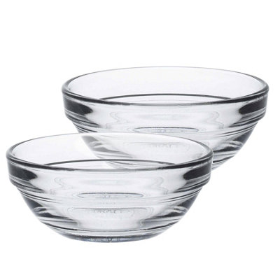 Duralex Lys Glass Stacking Bowls for Kitchen, Serving - 7.5cm (3 ...