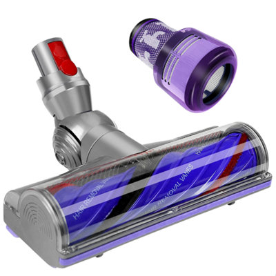 DuraSpares Dyson V12 Brush Head & Motor Filter for Detect Slim SV30 ...