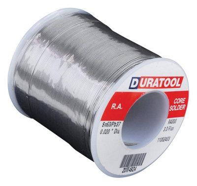 DURATOOL - Solder Wire, 63/37, 0.51mm, 454g