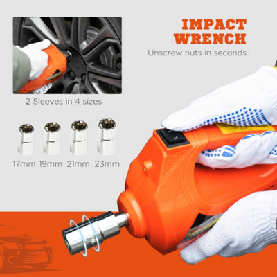 Emergency impact wrench store