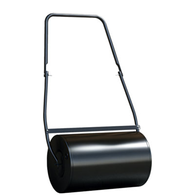 DURHAND Garden Lawn Roller 38L Steel Push Grass Mower Water Sand Filled