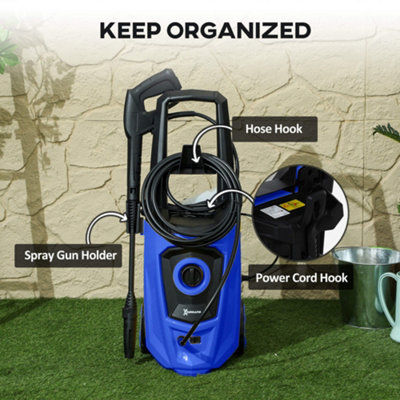 DURHAND High-Performance Power Washer 1800W, 150 Bar, 510 L/h, Blue