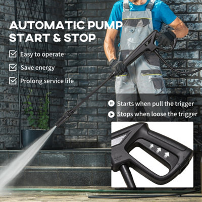 Buy DURHAND High-Performance Power Washer 1800W, 150 Bar, 510 L/h Green ...