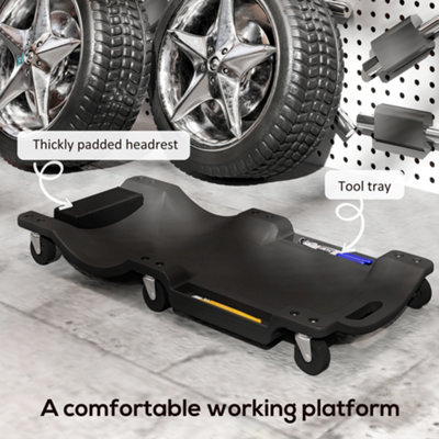 DURHAND MECHANIC VEHICLE CREEPER ROLLING MOULDED WORKSHOP GARAGE ASSISTANCE