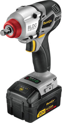Durofix Brushless Impact Wrench 3/8 Drive 20V, 2 Battery Kit