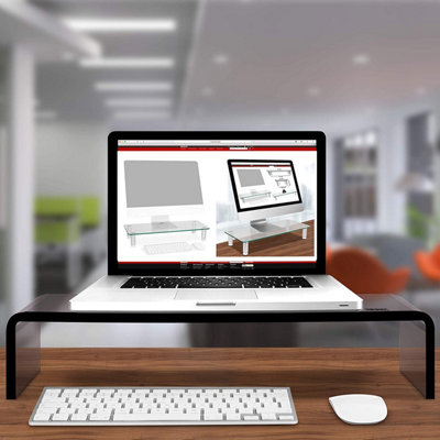 Duronic DM054 Monitor Stand Riser 50x20cm, Laptop and Screen Stand for ...