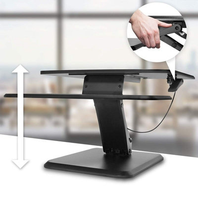 Duronic DM05D12 Sit-Stand Desk Workstation, Desk Convertor, Manually ...